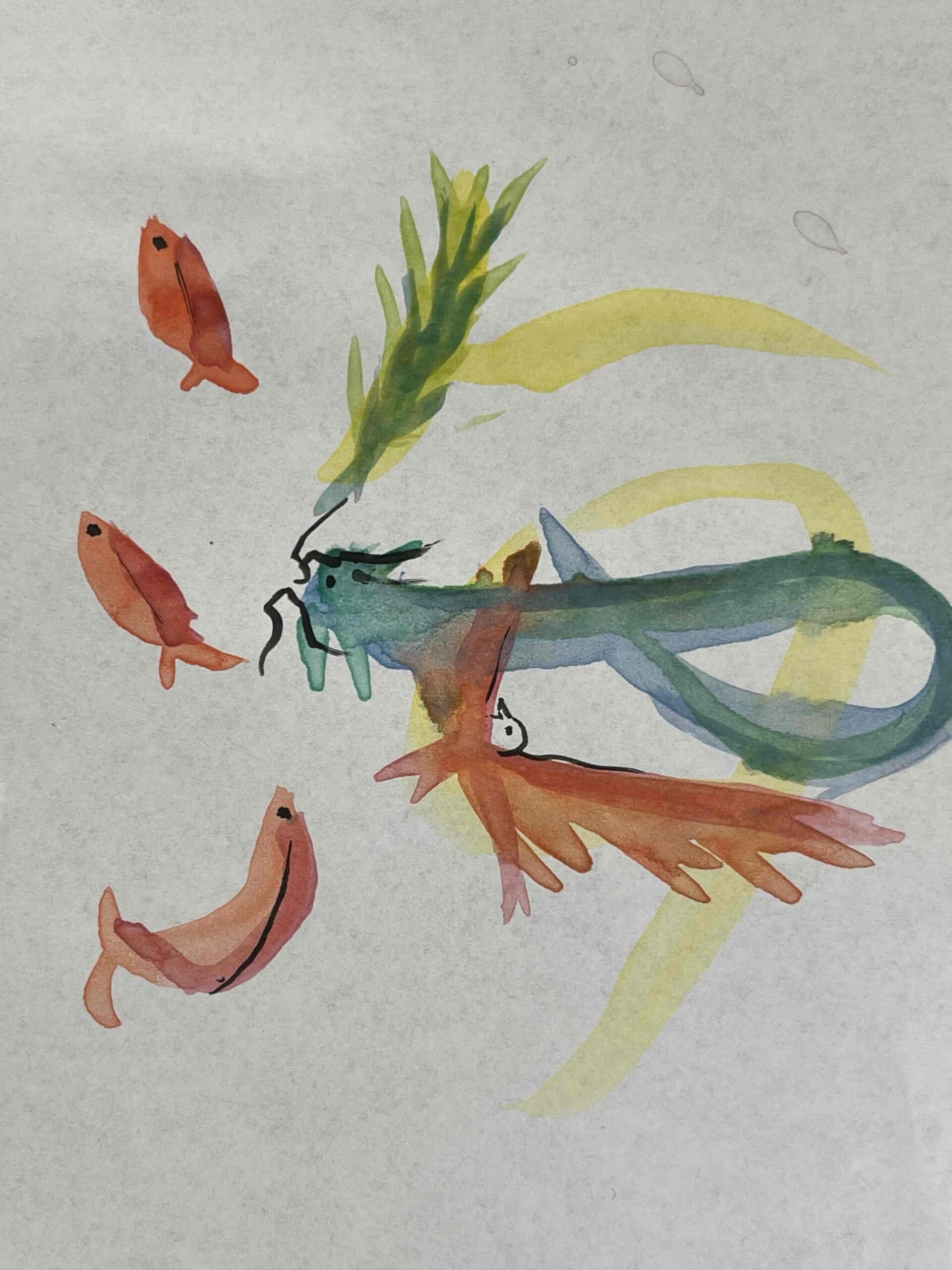 デザイン書道 Artistic Calligraphy 海「ocean/Meer」 - ~La Belle~